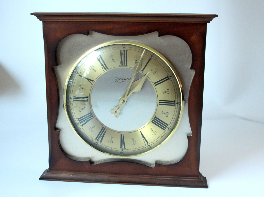 Dugena Quartz Wall Clock Vintage Wooden Clock for Kitchen Dining Room ...