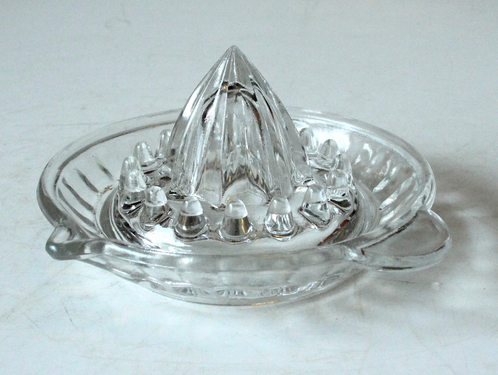 Glass Lemon Press Mid Century 50s 60s Vintage Citrus Press Juicer ...