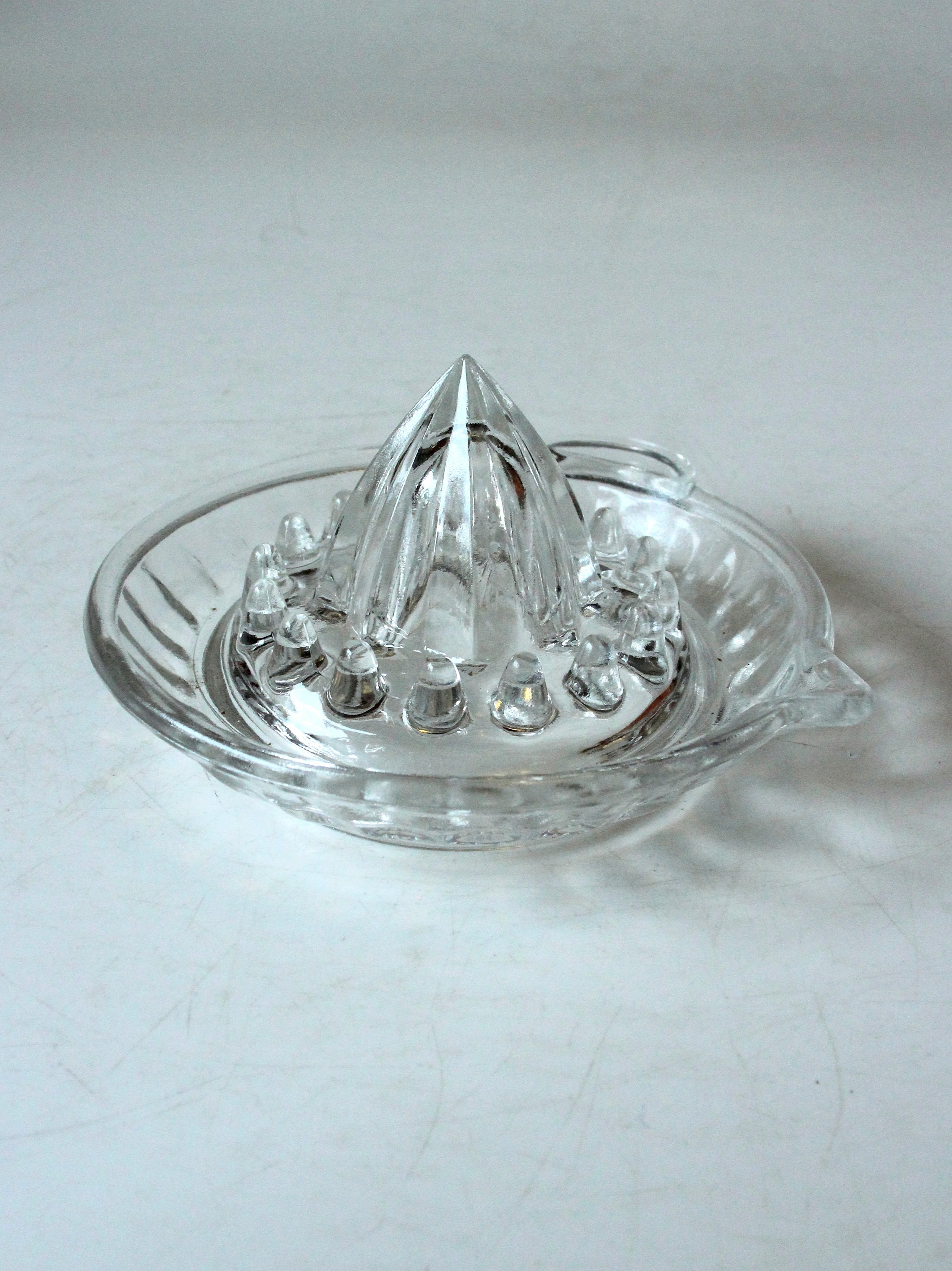 Glass Lemon Press Mid Century 50s 60s Vintage Citrus Press Juicer ...