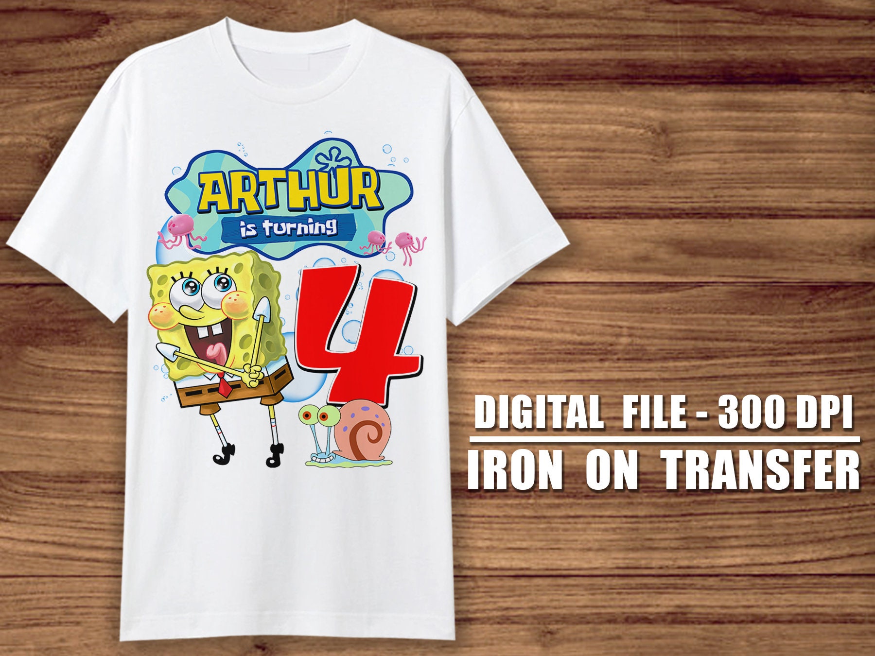 Spongebob Birthday Iron On Transfers at Ashton Sharkey blog