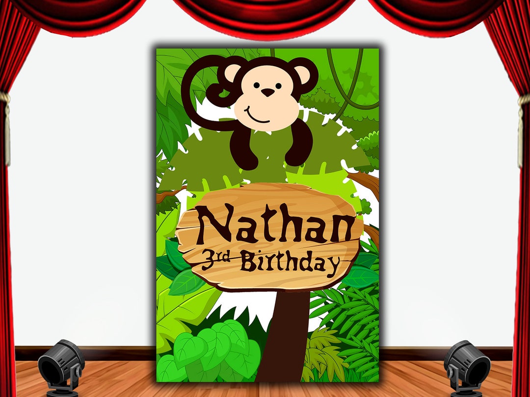 Safari Backdrop Safari Birthday Backdrop Safari Banner - Etsy
