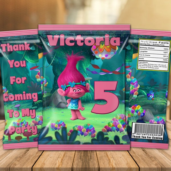 Trolls Chip Bag - Etsy