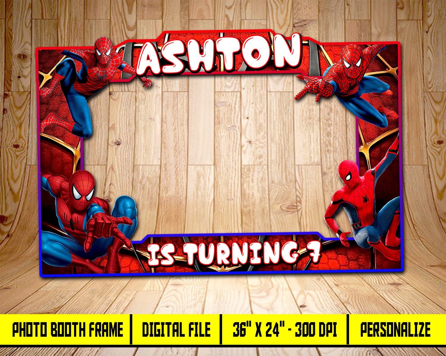 Spiderman Spiderman Photo Booth Frame Birthday Photo Booth - Etsy Hong Kong