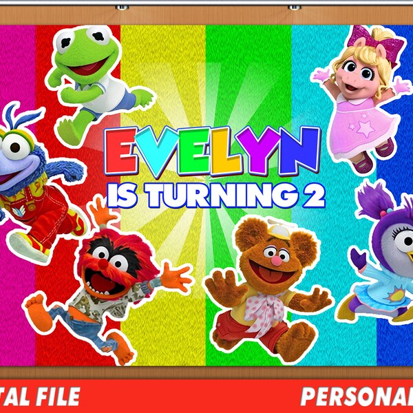 Muppet Babies Birthday Banner - Etsy