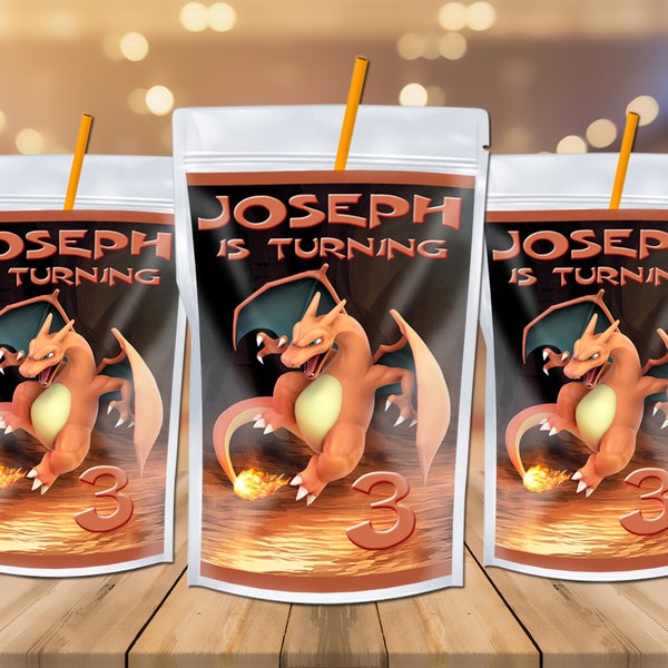 Pikachu Capri Sun Label - Etsy