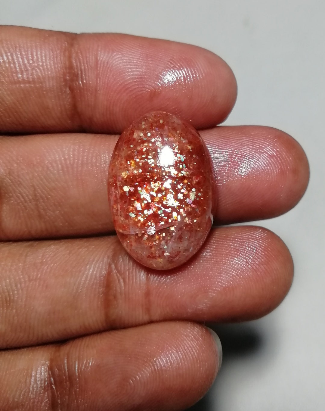 Natural Sparkle Stars Sunstone Feldspar Loose Cabochon Rainbow Lattice ...