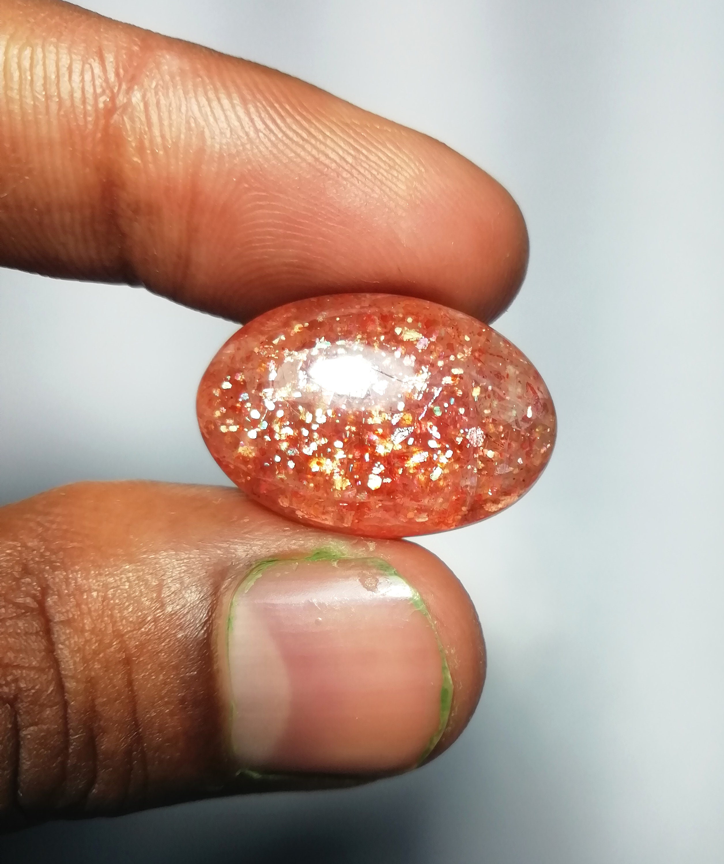 Natural Sparkle Stars Sunstone Feldspar Loose Cabochon Rainbow Lattice ...