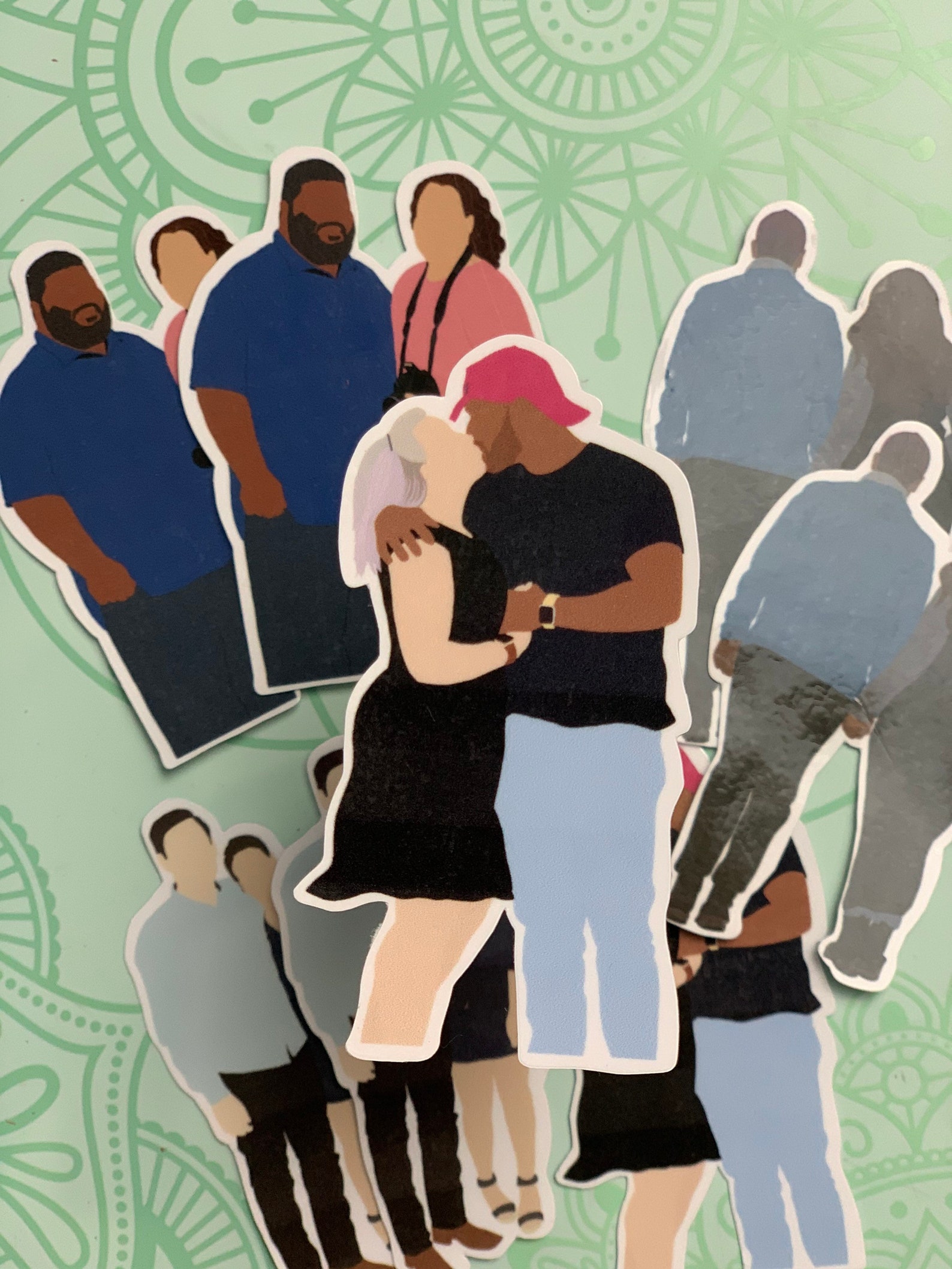 Custom Portrait Sticker Digital Illustration Die Cut - Etsy