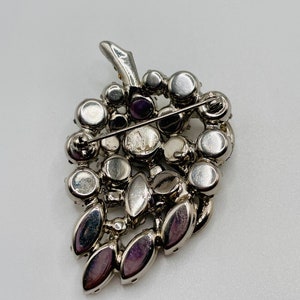 Vintage Weiss Rhinestone Grape Cluster Brooch - Etsy