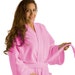 Personalized Women's Spa Thigh Length Robe Lightweight Microfiber Spa ...