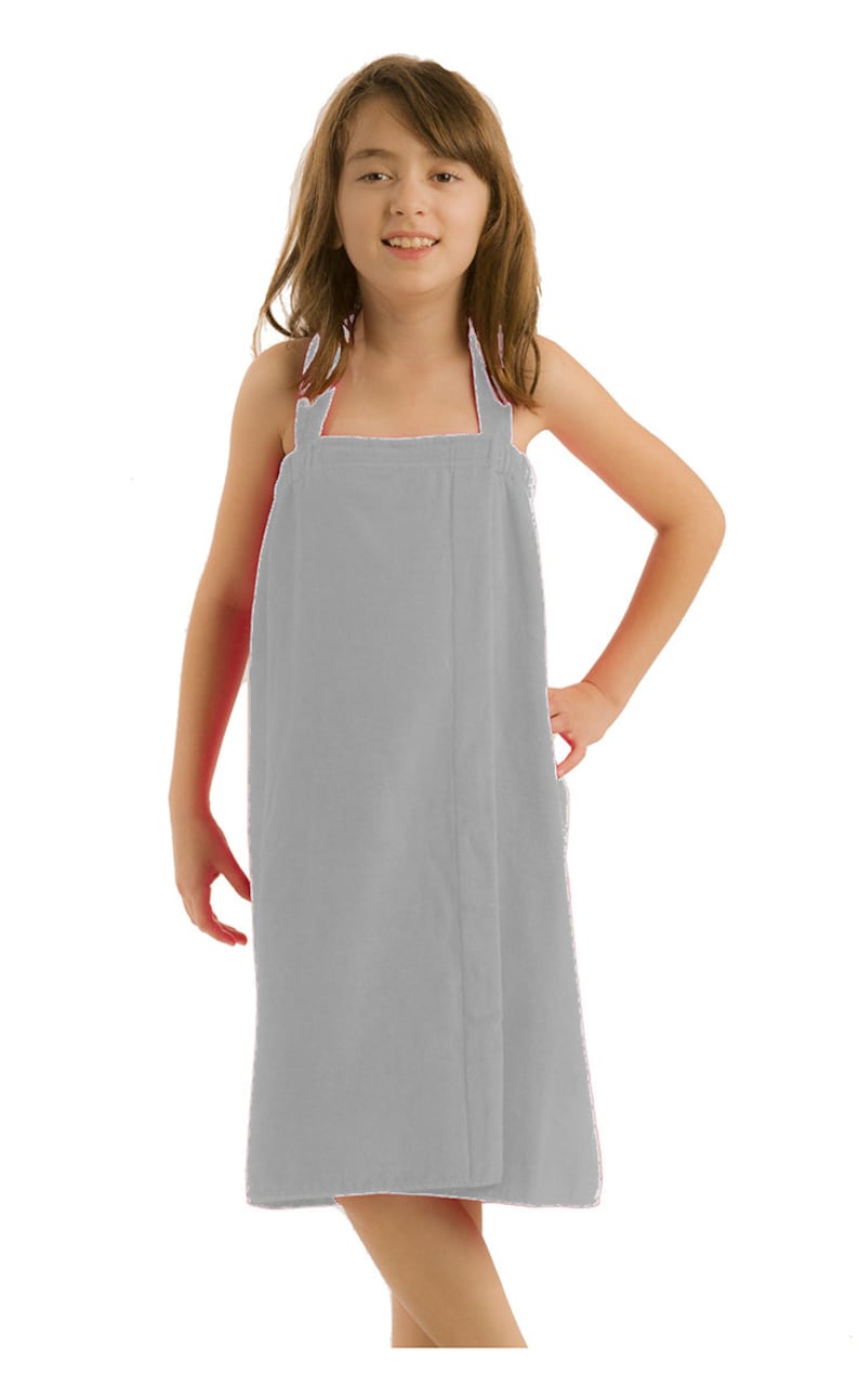 Personalized Terry Cotton Spa Wrap for Girls - Solid Color Spa Wrap ...