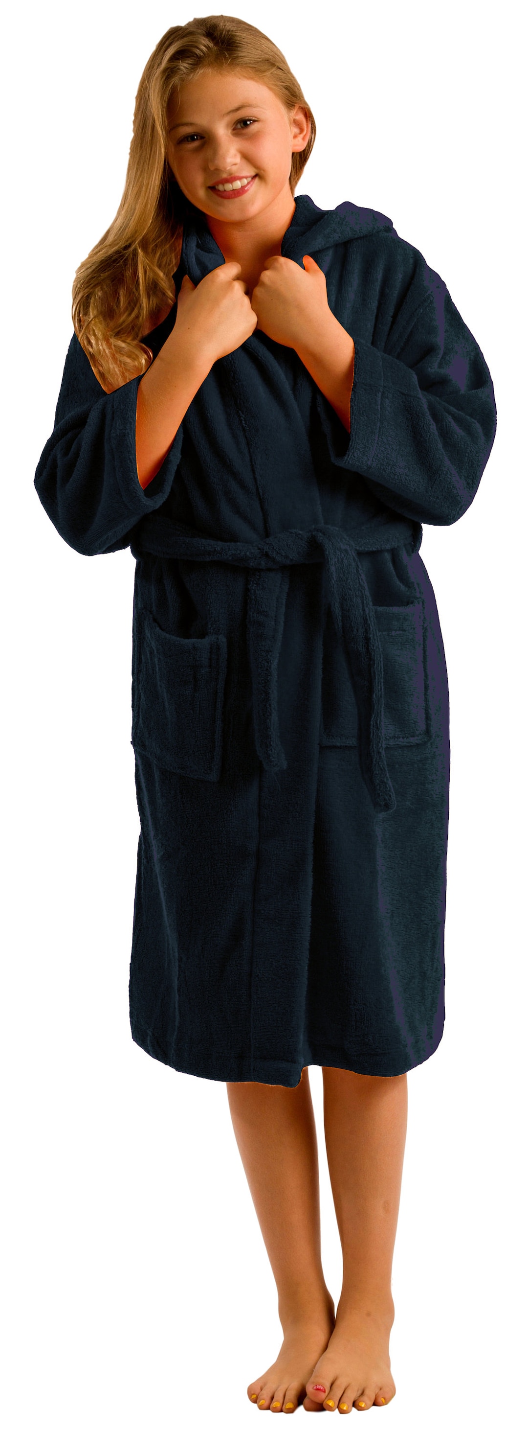 Personalized Extremely Soft and Plush Coral Fleece Hooded Robe for Boys ...
