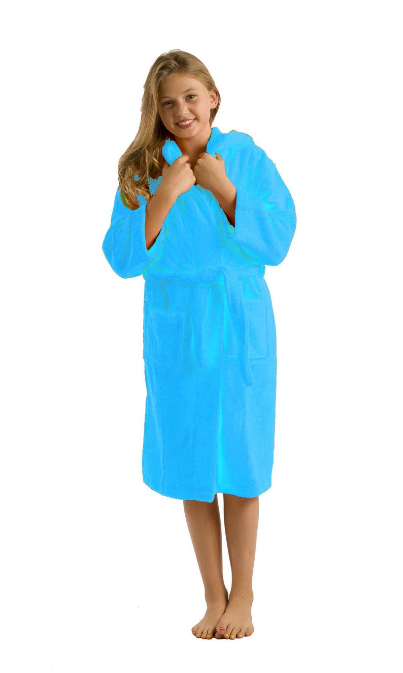 Personalized Extremely Soft and Plush Coral Fleece Hooded Robe for Boys ...