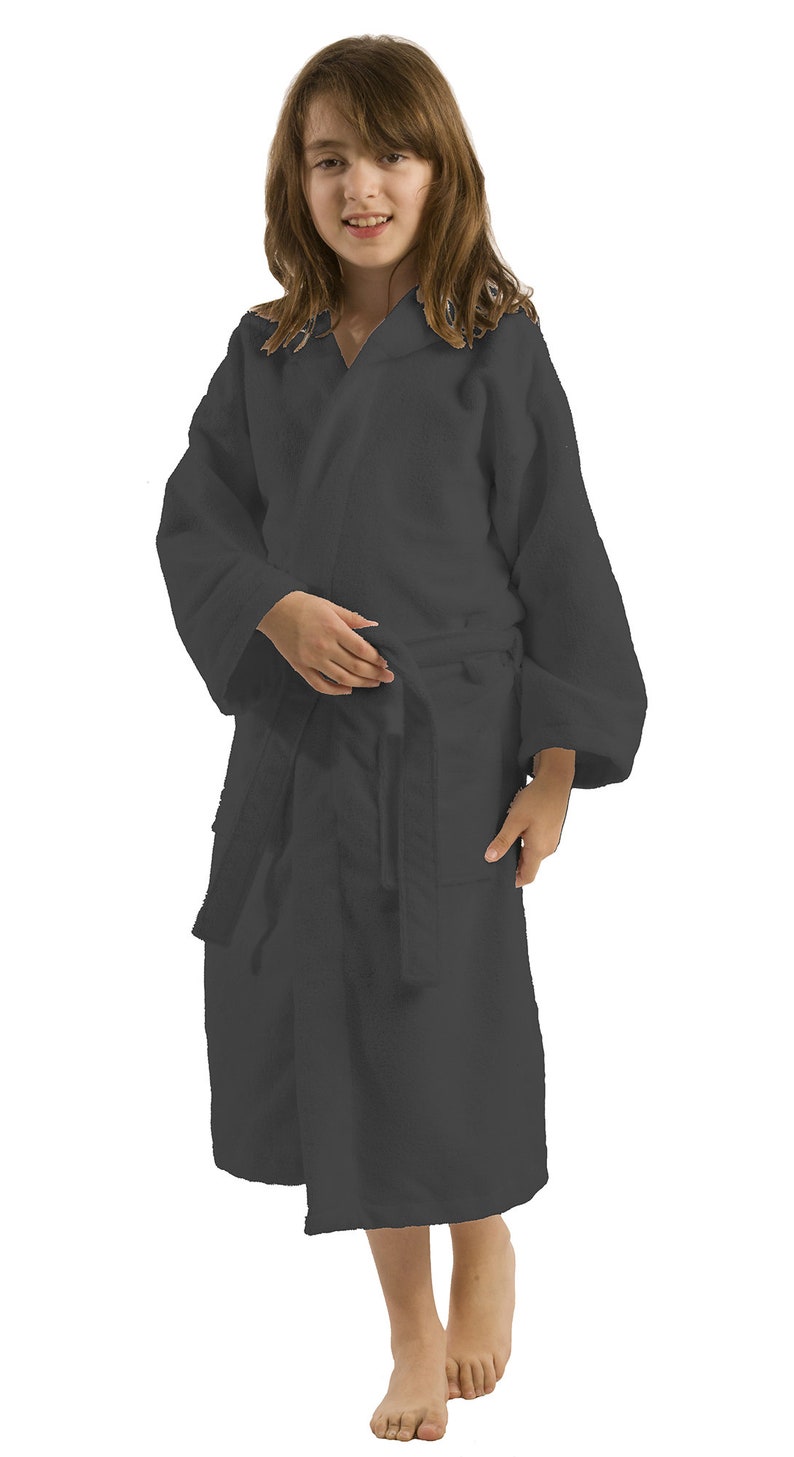Personalized Microfiber Hooded Robe for Boys and Girls, Unisex Kids ...