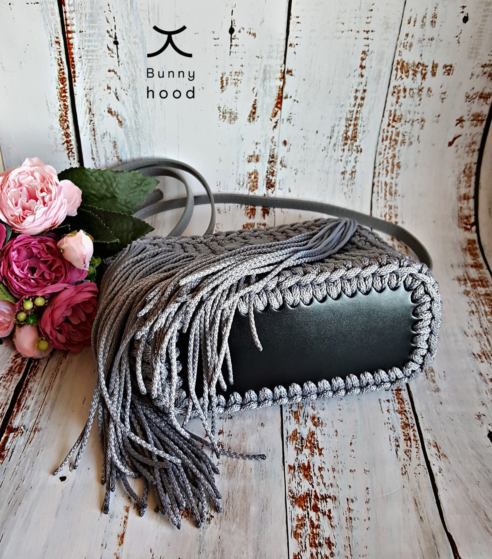 Crochet Rope Bag With Tassels boho Chick | Etsy