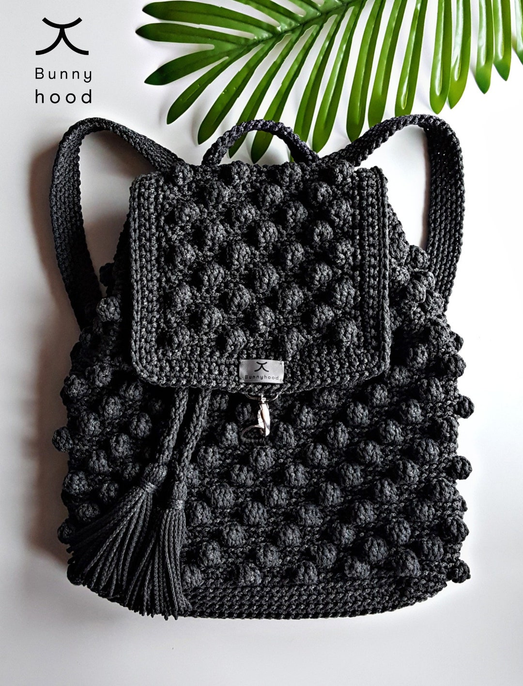 Crochet Backpack crazy Bubbles / Crochet Summer Backpack / Knitted ...