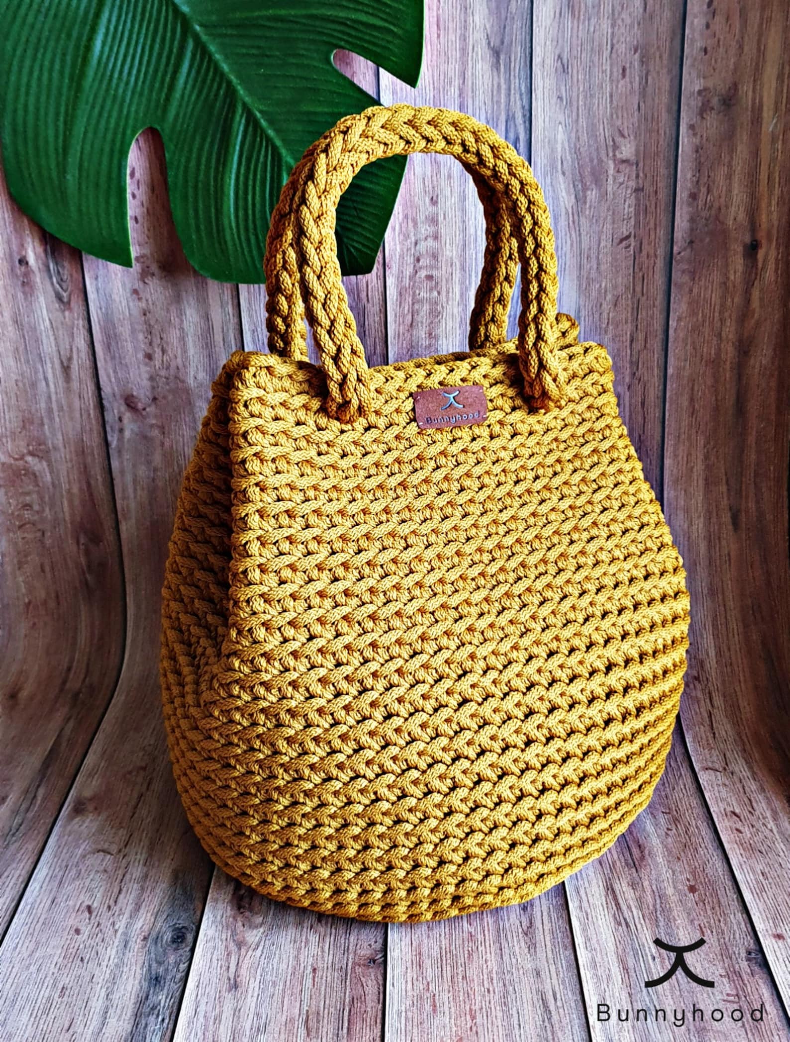 Crochet Handbag dew Drop / Shopping Bag / Beach - Etsy