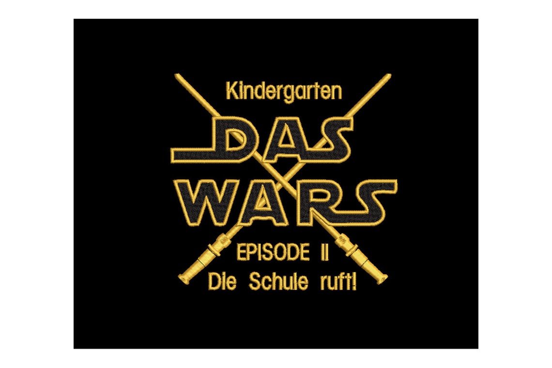 Stickdatei Kindergarten Das WARS Spruch 13x18 Rahmen Kissen - Etsy.de