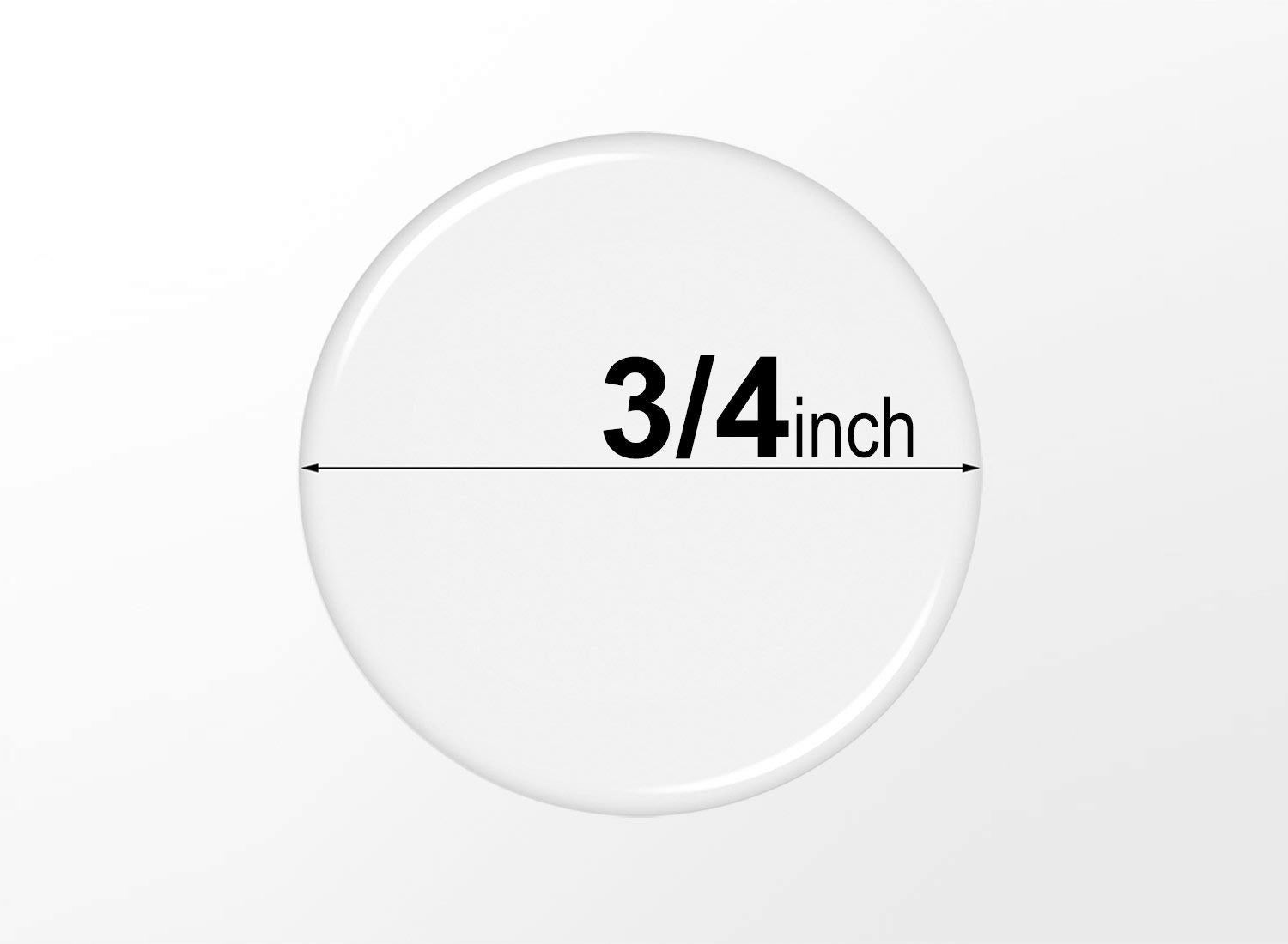 3/4" Inch - (19mm) Clear Epoxy Stickers, Transparent Round Self ...