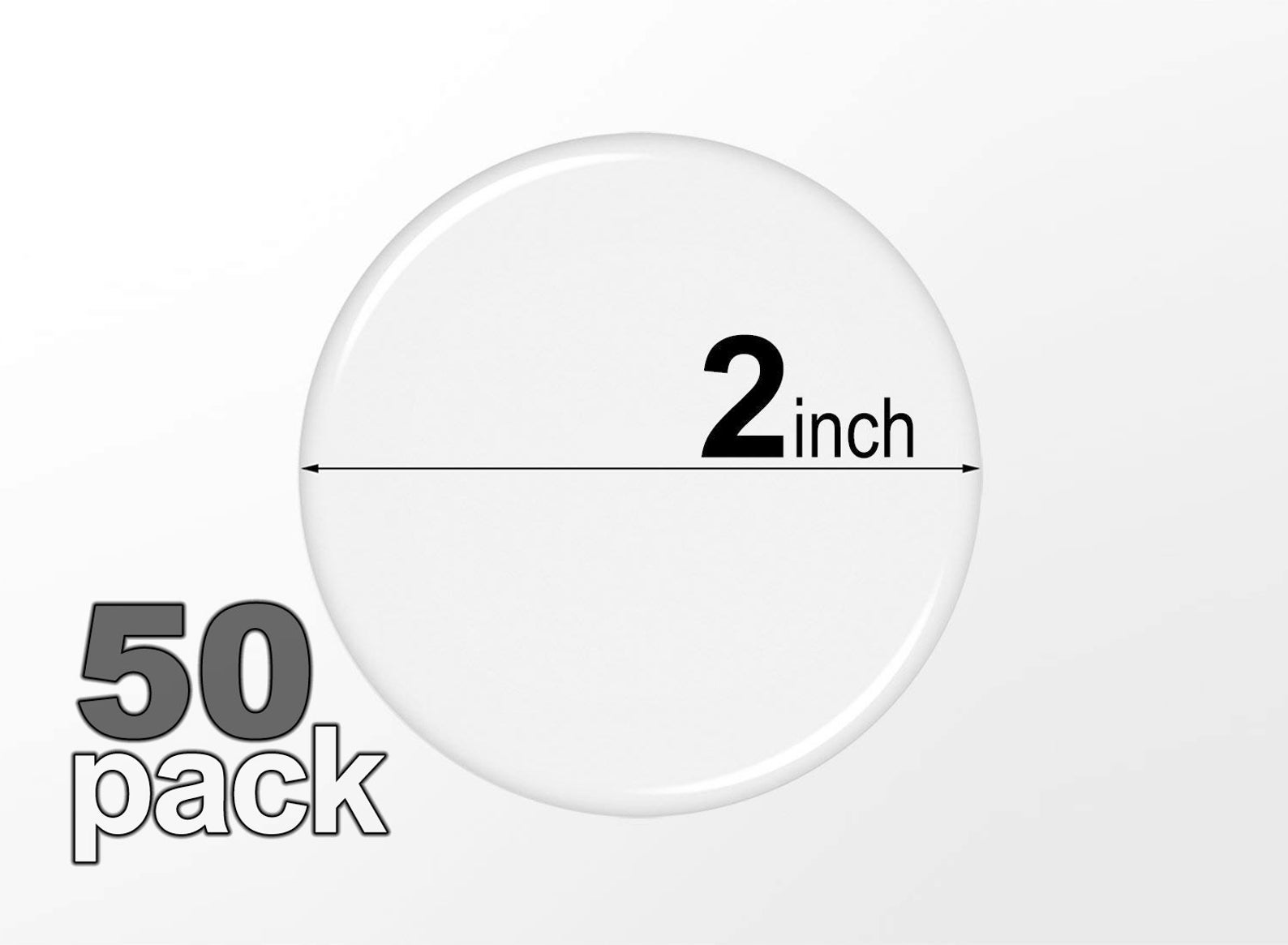 50 Pcs. 2 Inch - (50.8mm) Epoxy Stickers, Clear Round Self Adhesive ...