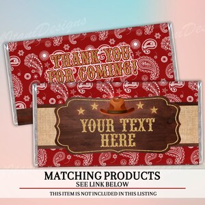 Cowboy Water Bottle Labels, Wild West Rodeo Water Bottle Labels for ...