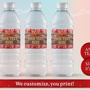 Cowboy Water Bottle Labels, Wild West Rodeo Water Bottle Labels for ...