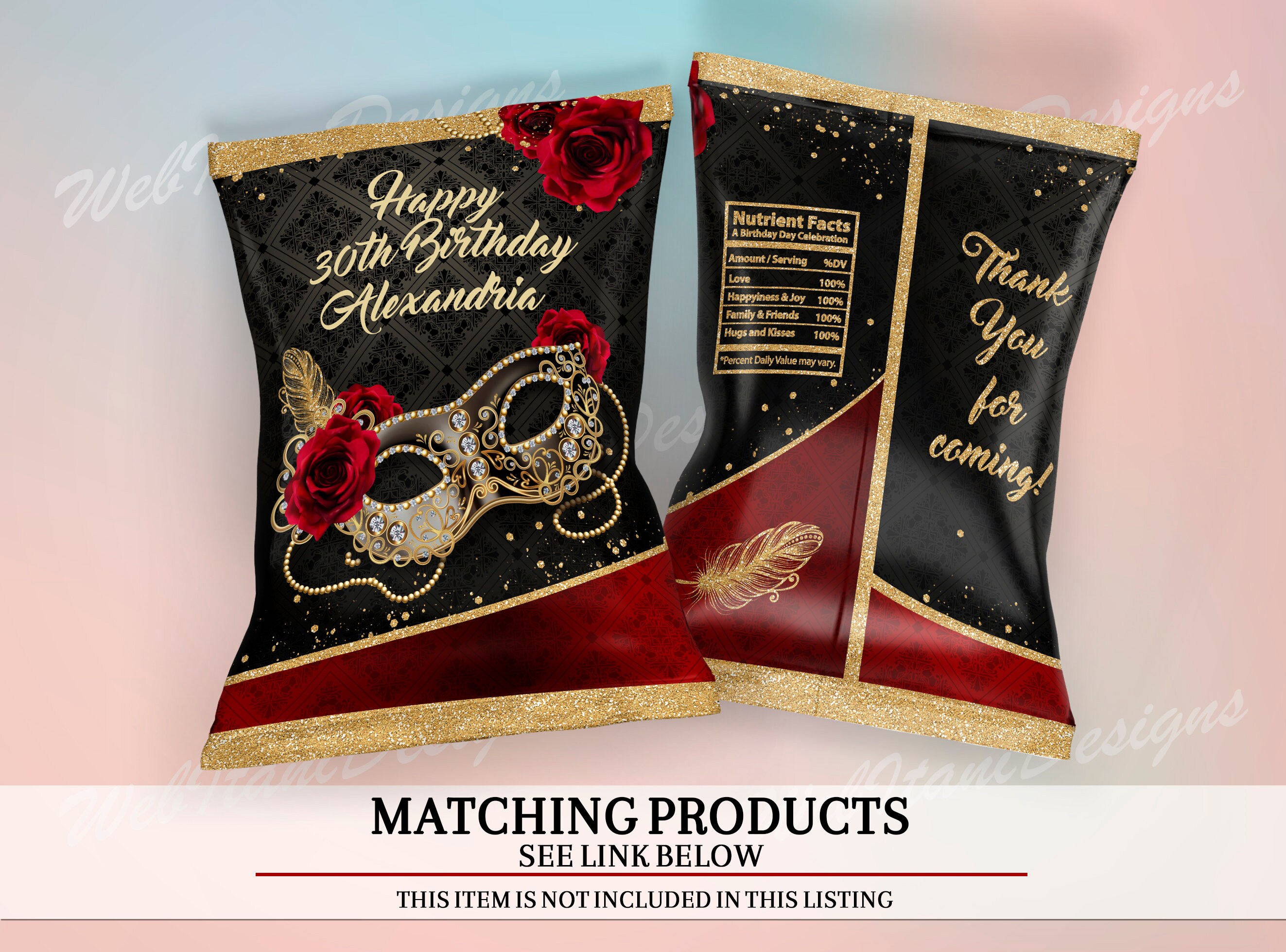 Masquerade Ball Menu Card Printable Editable Pdf Birthday - Etsy