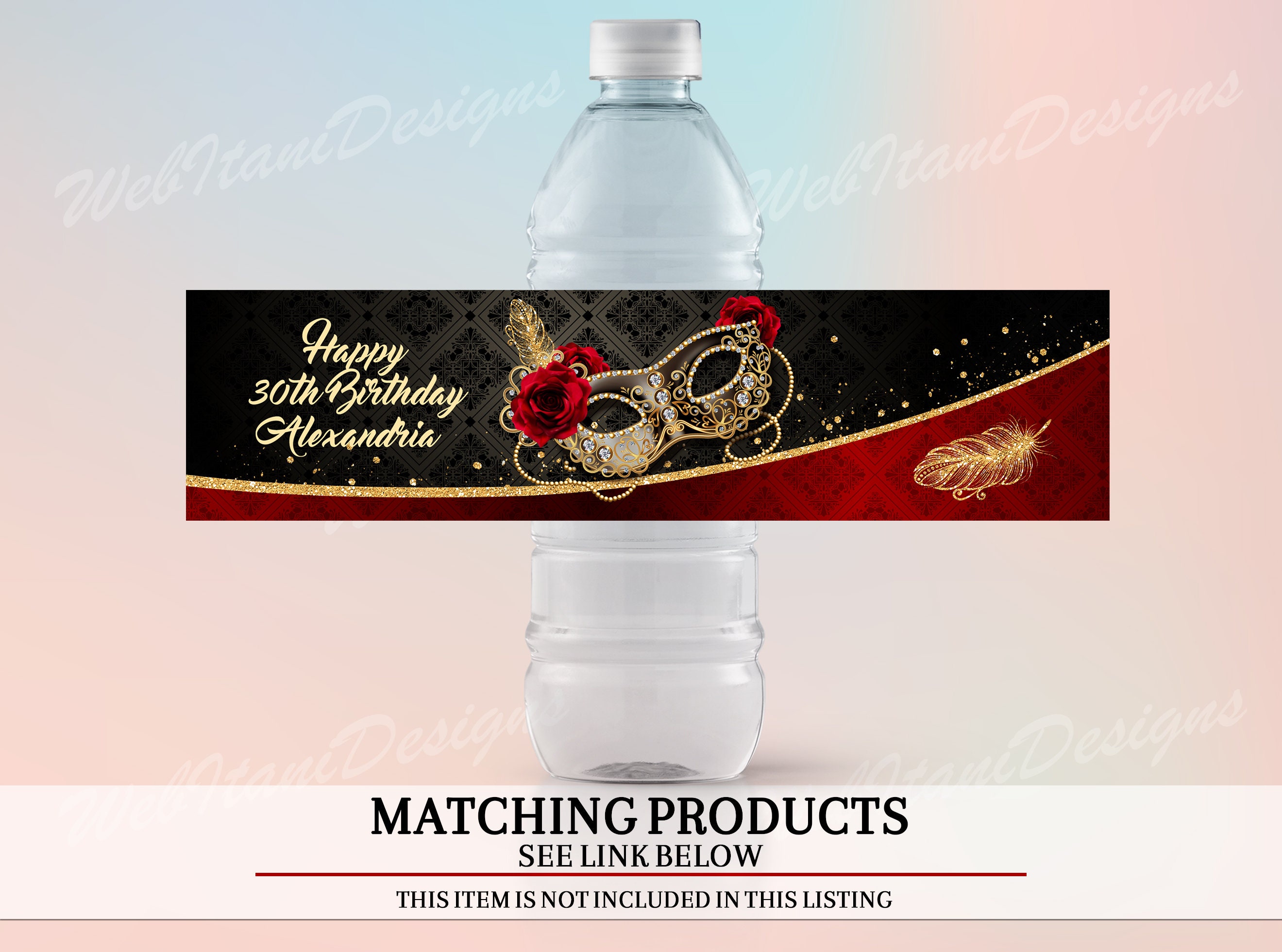 Masquerade Ball Menu Card Printable Editable Pdf Birthday - Etsy