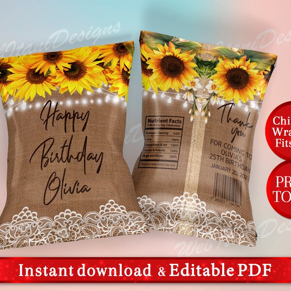 Sunflower Burlap - Etsy