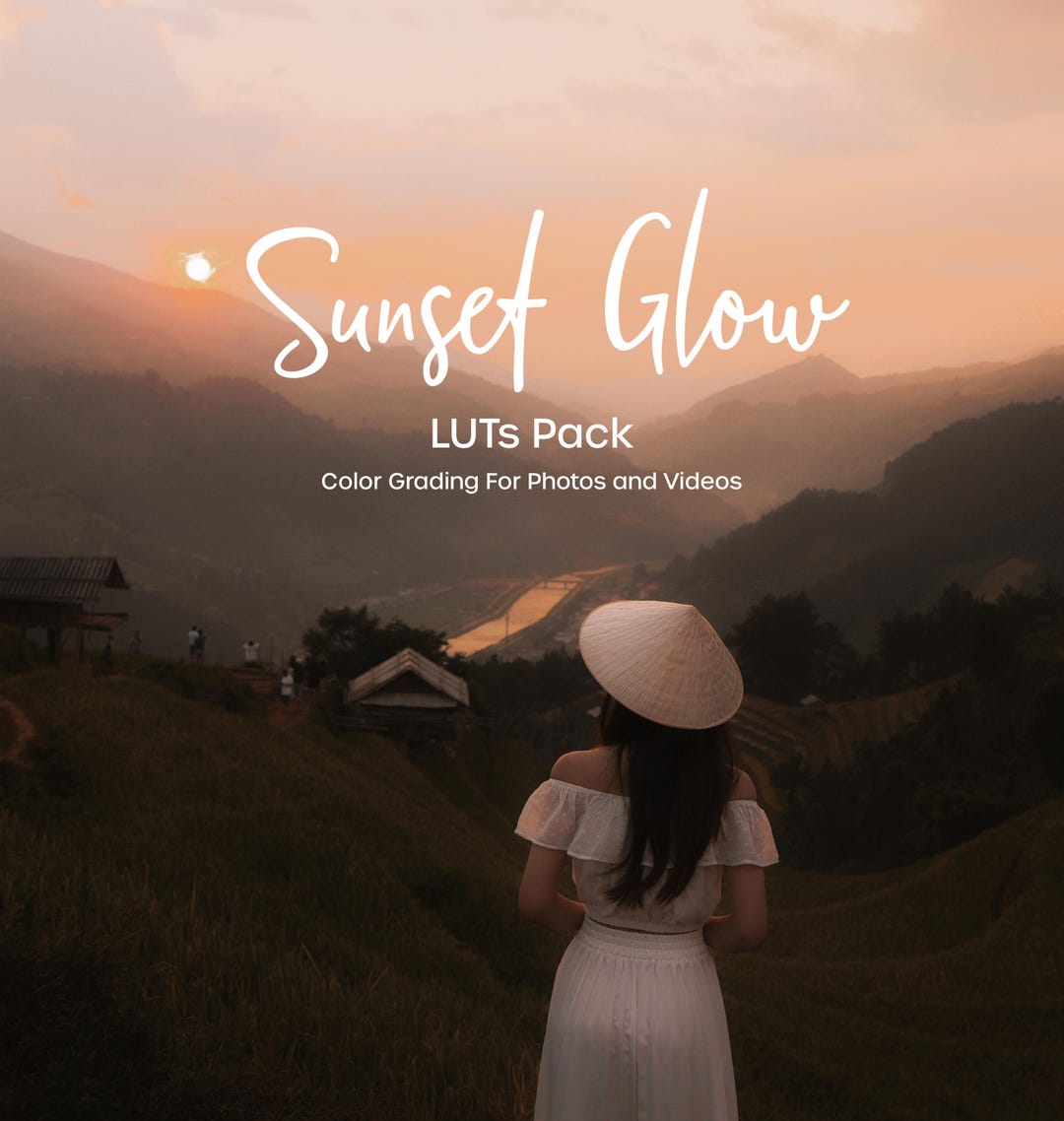 Sunset Glow Luts: Warm Tone Color Grading (8 .CUBE & .3DL Files) - Etsy