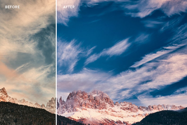Sky Pop Lightroom Presets Beautiful Sky Pop Sky Presets - Etsy