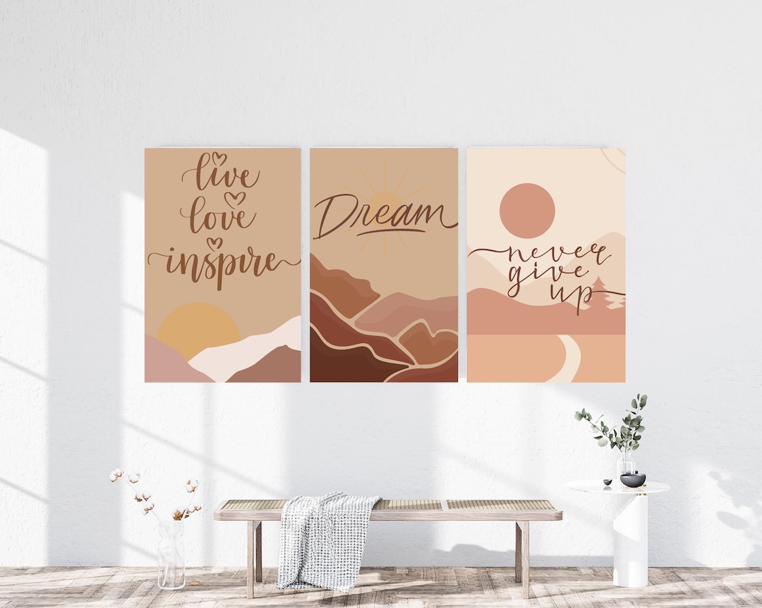 Motivational Posters - Bohemian Themed Set of 6 Digital Download - Etsy