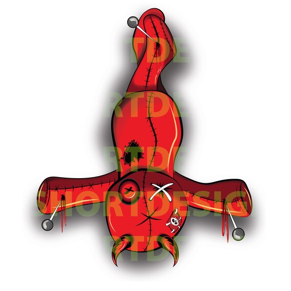 Evil Voodoo Doll Cartoon