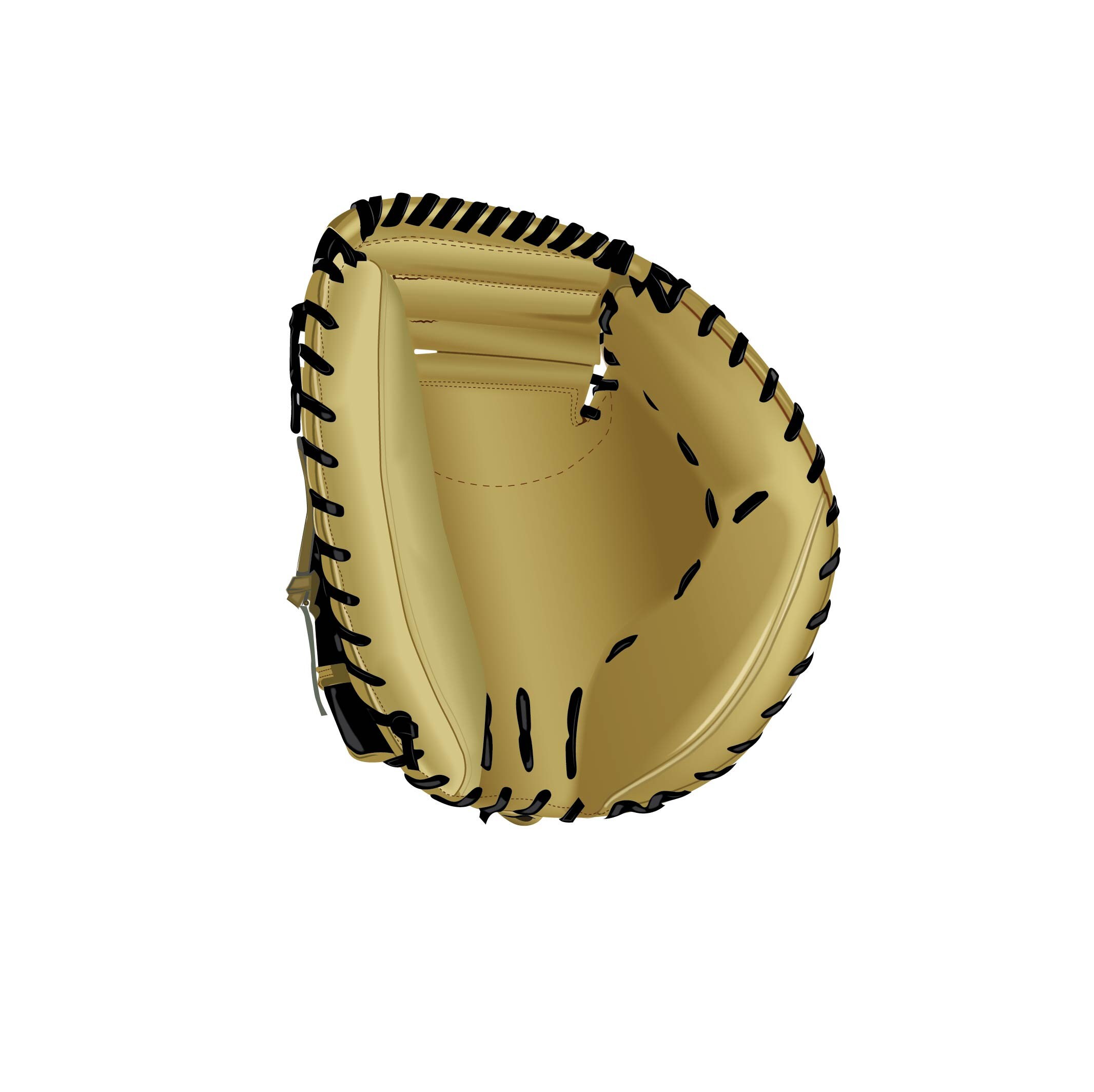 Vector Graphic of a Realistic Baseball Catchers Mitt, EPS and PNG ...