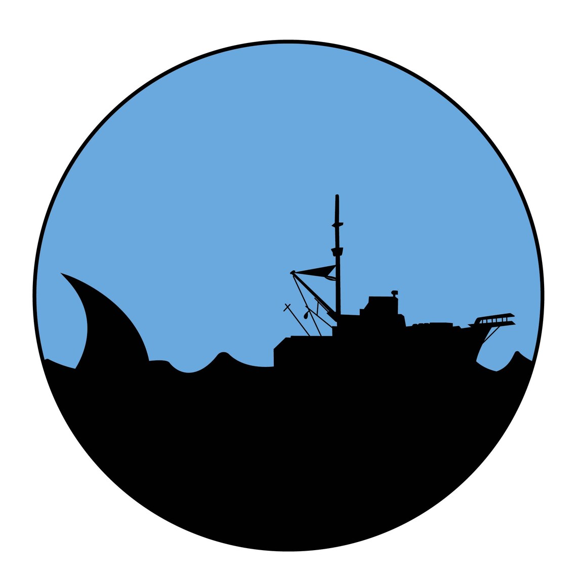 Jaws Shark Chasing Boat, Silhouette, PNG, SVG, 2 Versions - Etsy