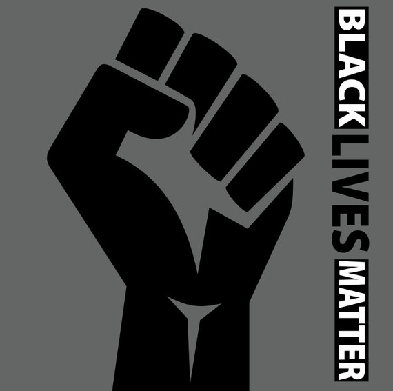 Black Lives Matter Fist Vector Transparent BLM - Etsy