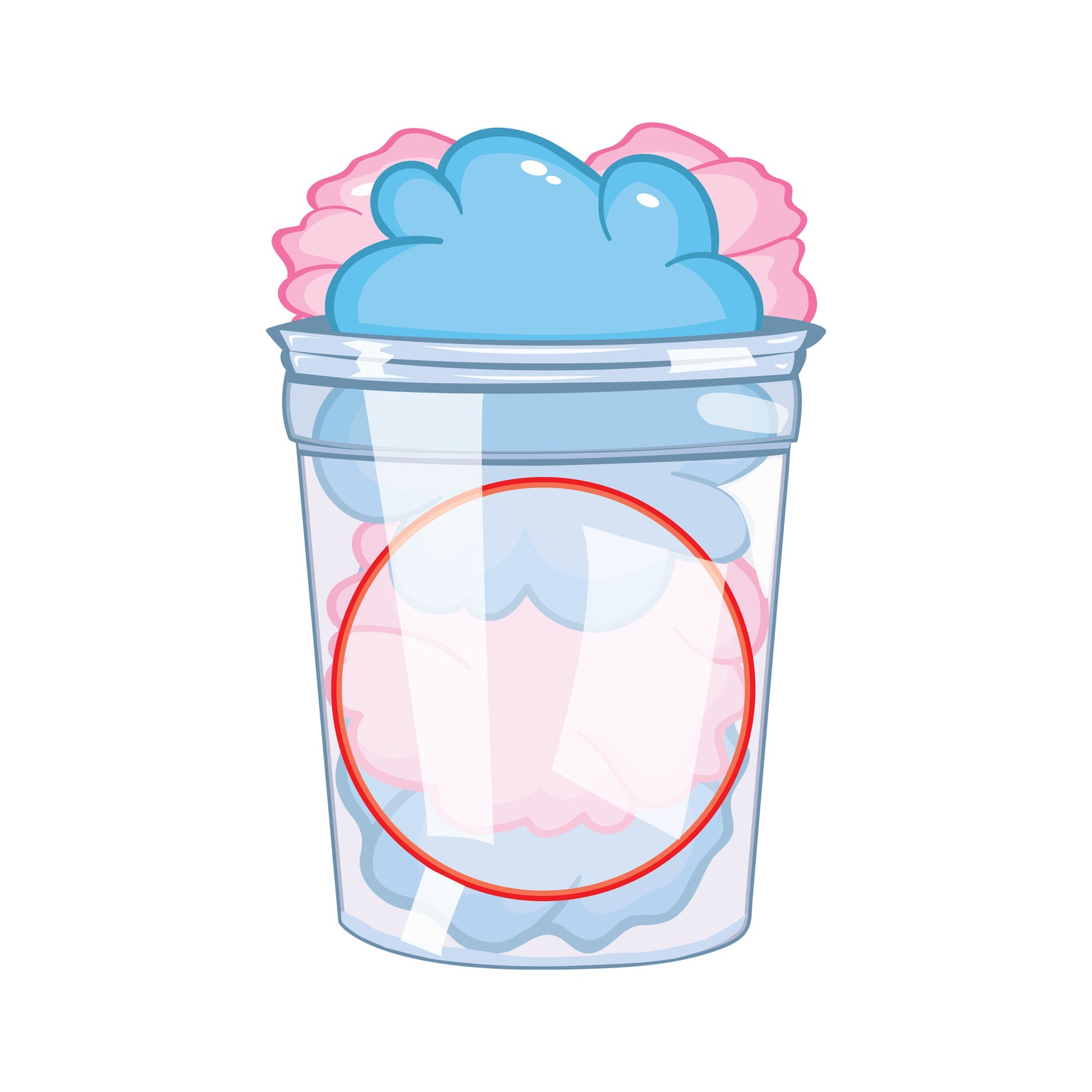 Tub of Cotton Candy - 3 Format Version of a Tub of Cotton Candy ...
