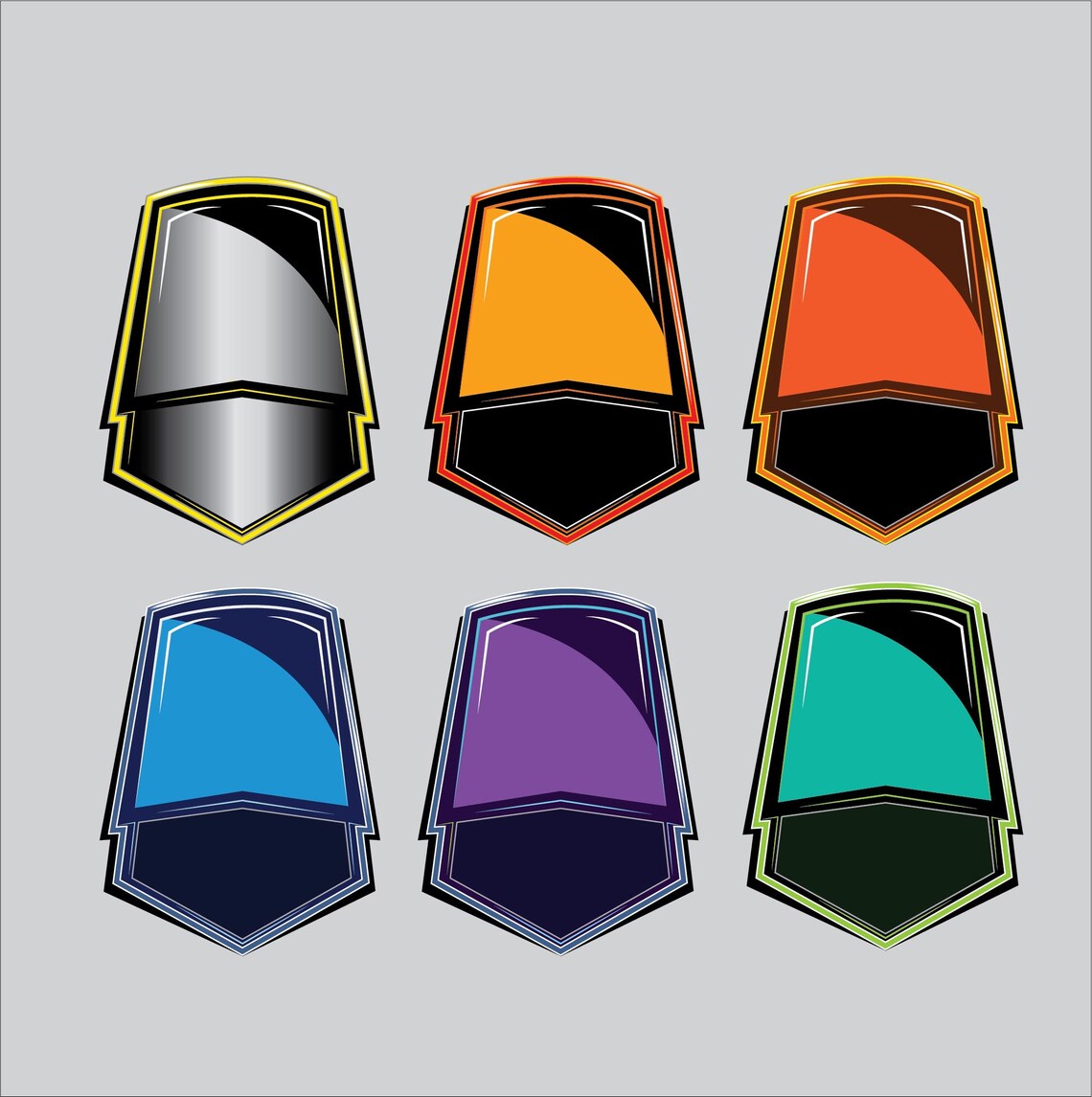 6 Vector Shields, Crests, Badges, EPS and PNG Files Included - Etsy