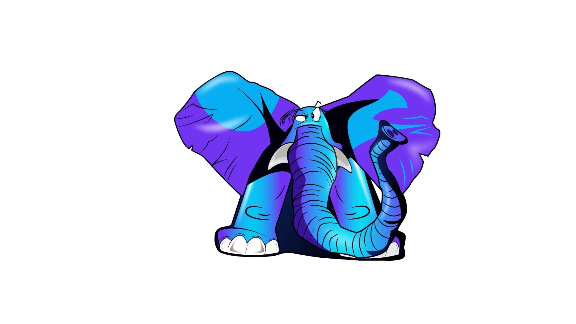 Grumpy Old Elephant, Vector Artwork, Transparent Background - Etsy