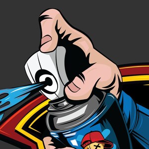 Graffiti Crossover Graphic, PNG, Large, Digital Art, Transparent ...