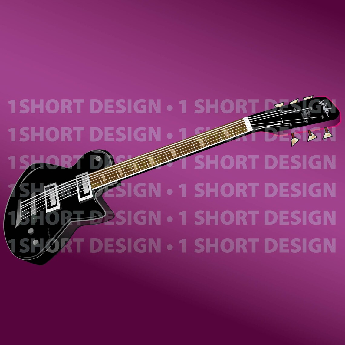 Electric Guitar Clipart 300DPI PNG With Transparent - Etsy