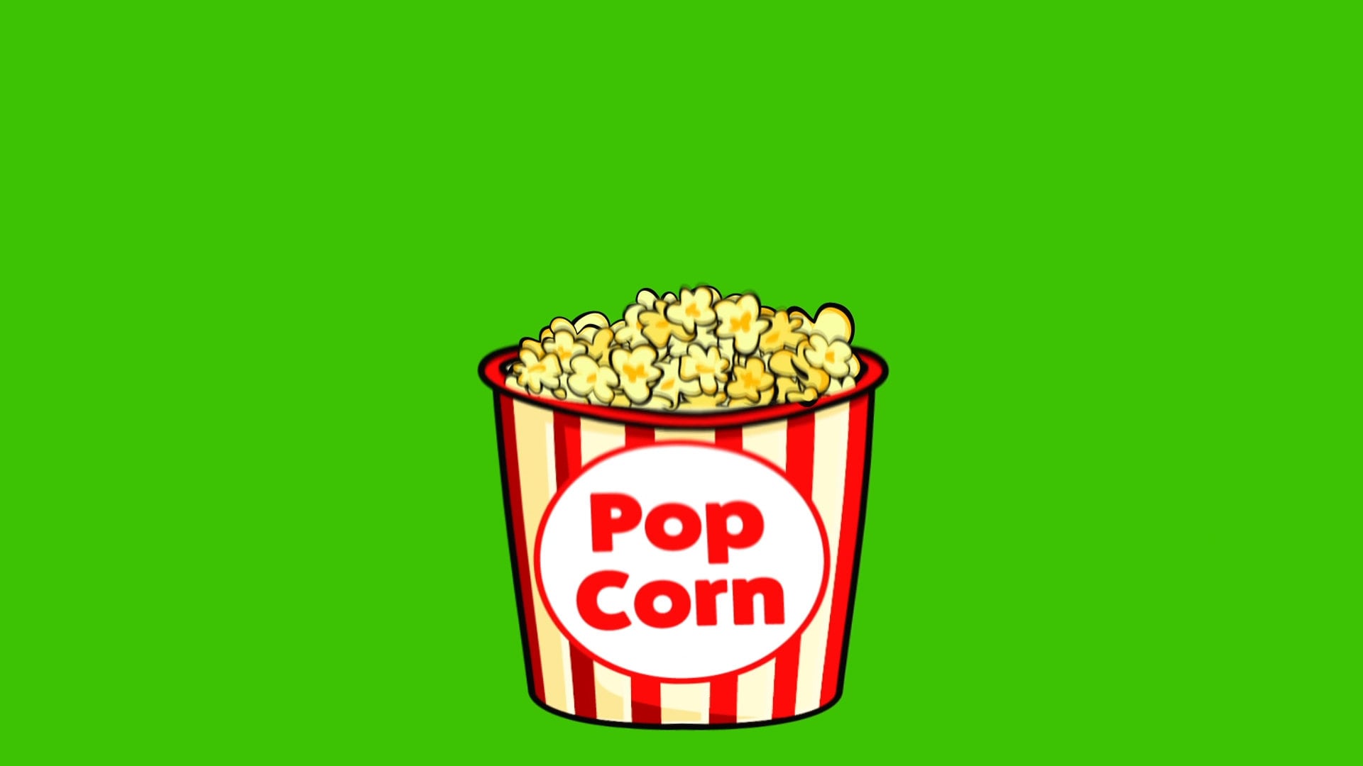 2021 Green Screen Footage of a Tub of Popcorn Zooming Out and Exploding ...