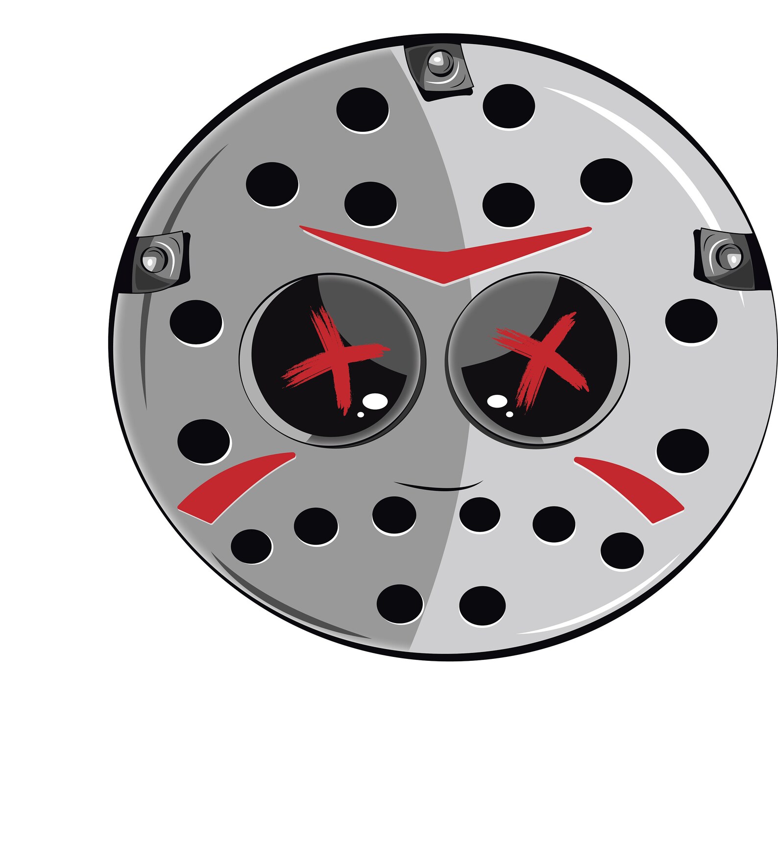 Serial Killer Hockey Mask EPS SVG PNG Ai and Jpg Files - Etsy