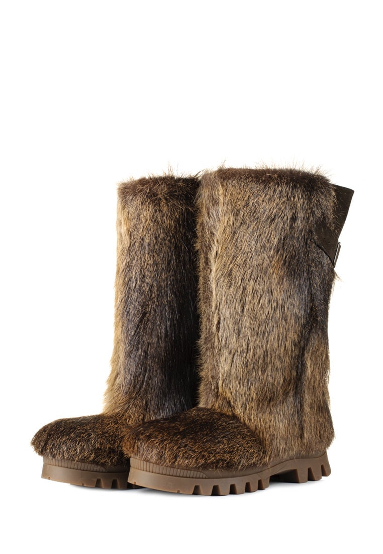 Long fur boots for men mukluksviking boots yeti boots | Etsy