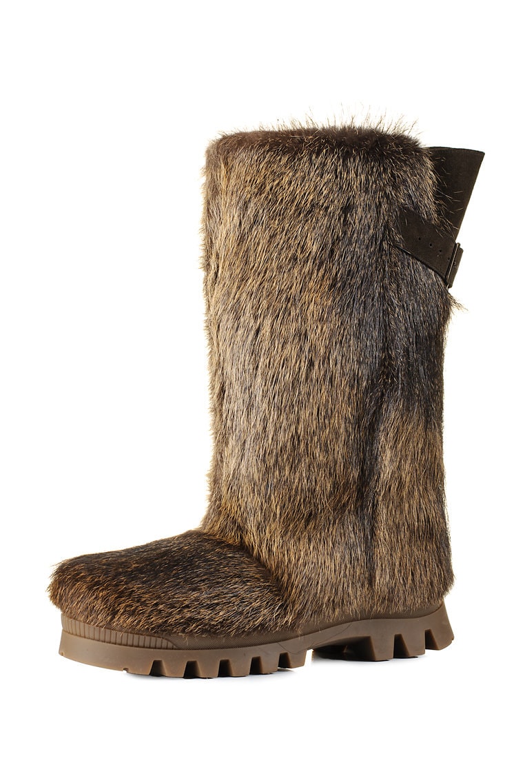 Long fur boots for men mukluksviking boots yeti boots | Etsy