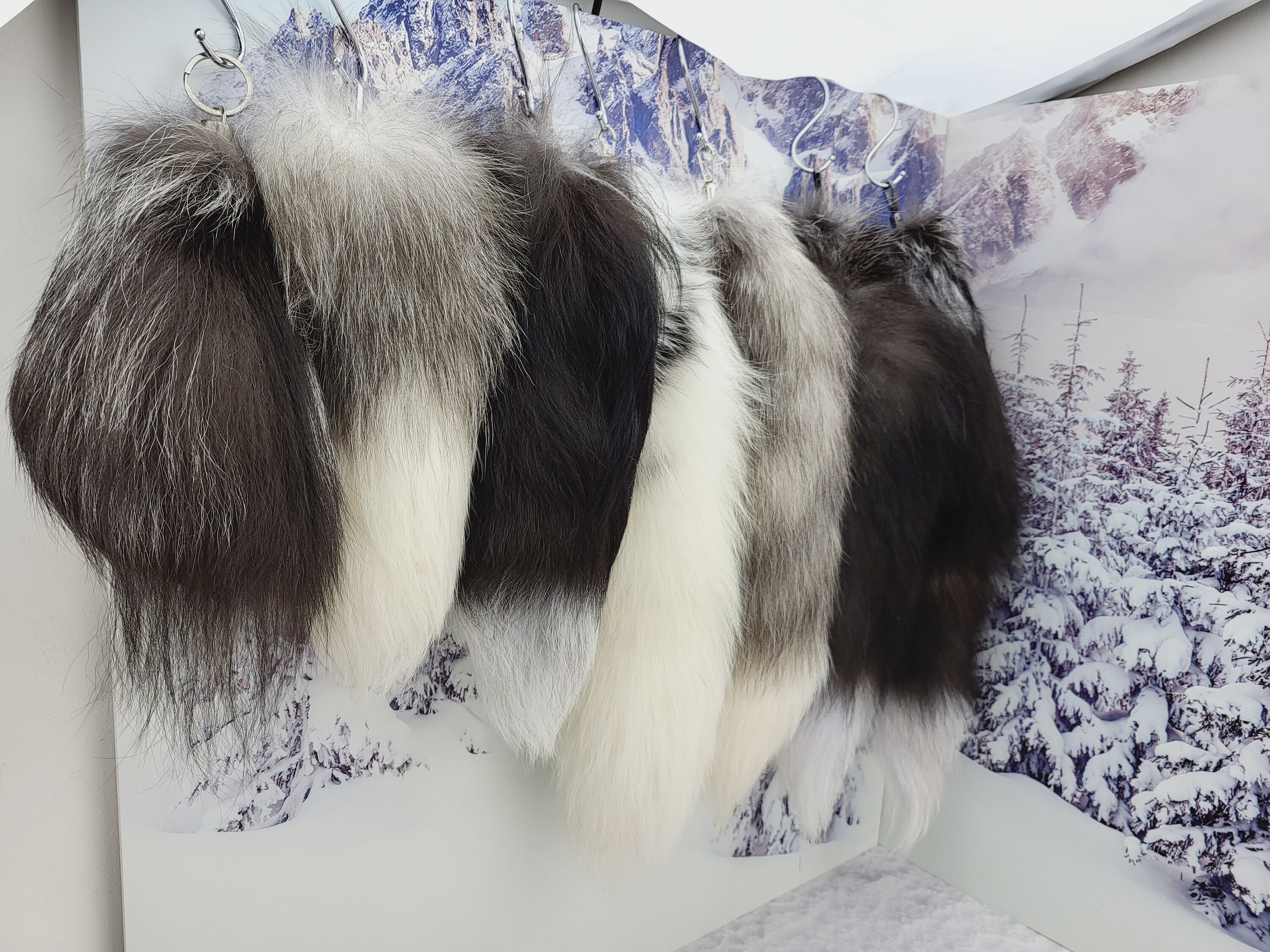 Real Arctic Fox Bushy Tail for Costumes Fur Keychain - Etsy Canada