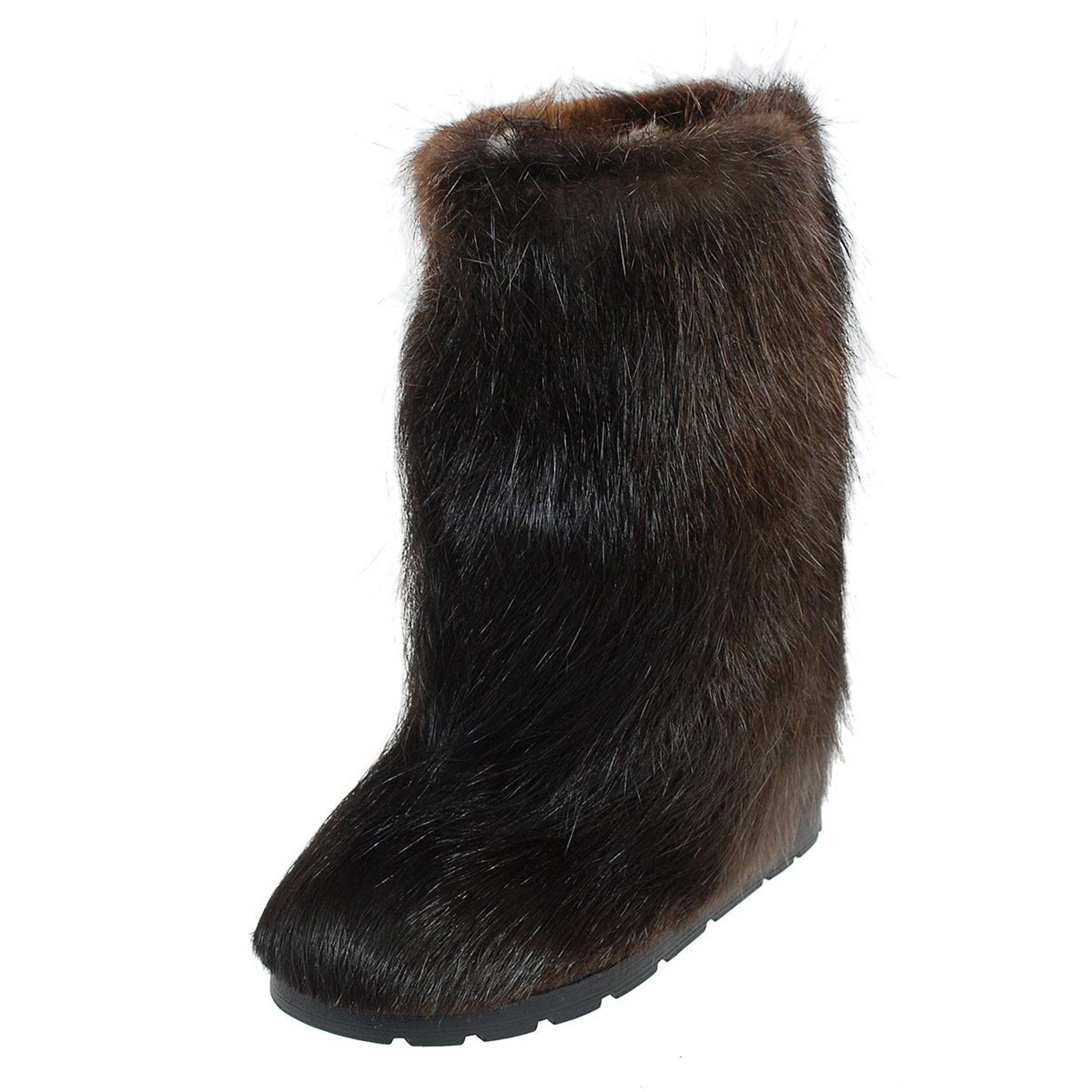 Brown Fur Boots for Women Mukluk Boots Yeti Boots Furry | Etsy
