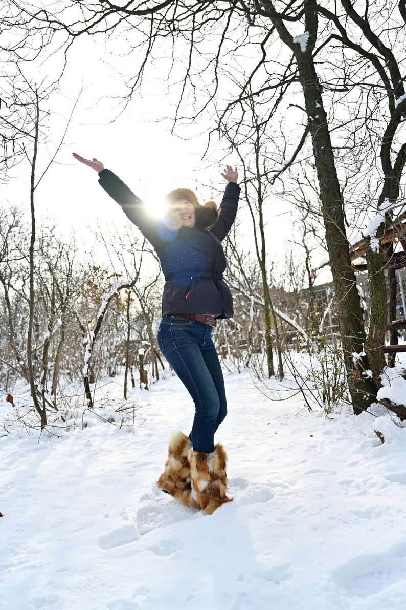 Fox Fur Boots for Women Mukluks Yeti Boots Eskimo Boots - Etsy