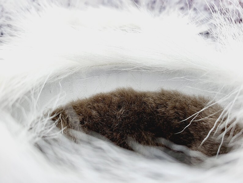 White Goat Fur Knee Yeti Fur Boots Winter High Fur Boots - Etsy