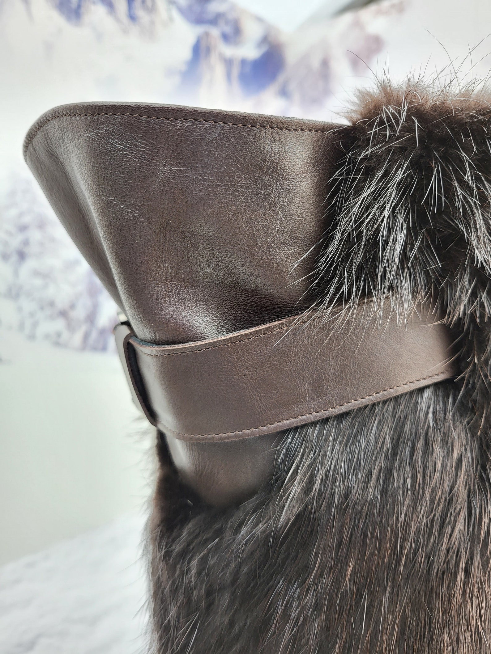 Light Brown Knee Goat Fur Women Furry Winter Boots Yeti Boots - Etsy